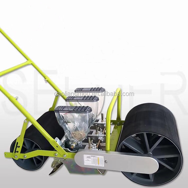 Manual vegetable seed planter 4 row hand hold jang seeder roller for ...